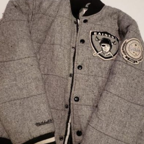 Mitchell & Ness | Jackets & Coats | Oakland Raiders Mitchell And Ness ...